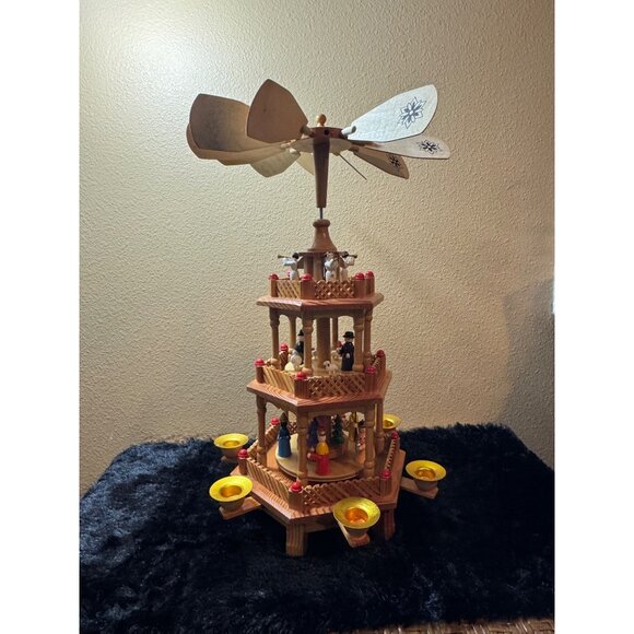 German Christmas Carousel | Holiday | German Style Christmas Carousel ...